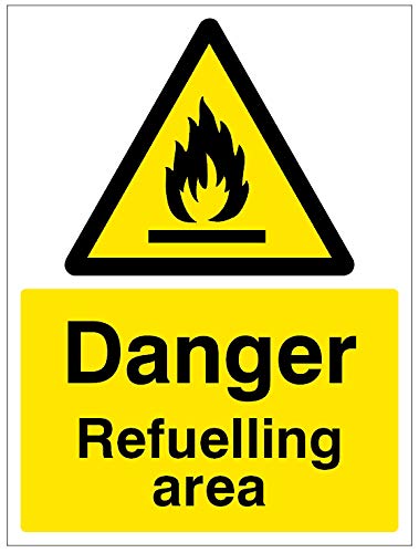Danger refuelling area Rigid PVC Safety Sign – BigaMart