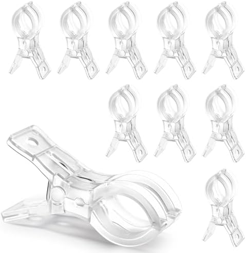 RELBRO Spring Clamps, 3.5 Inch Clear Plastic Clips for Balloon Arch ...