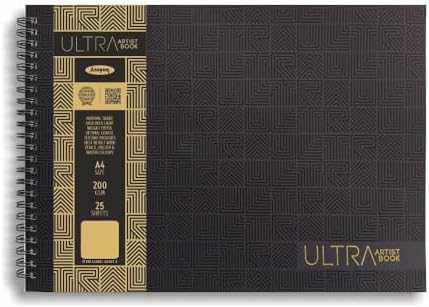 Anupam Ultra Artist Book A4 | Wiro Binding Notebook | Durable Acid Free ...