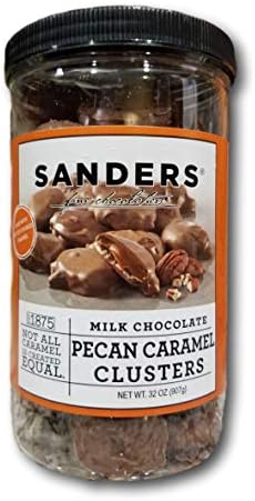 Amazon.com : Sanders Milk Chocolate Sea Salt Caramel Pecan Clusters ...