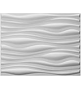 Amazon.com: Art3d Decorative 3D Wavy Wall Panel Design Pack of 12 Tiles ...