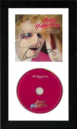 Ed Sheeran signed 2021 Bad Habits Atlantic Records CD Single Cover w/CD ...