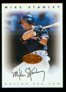 Mike Stanley Autograph 1996 Donruss Leaf Baseball Signature Series ...