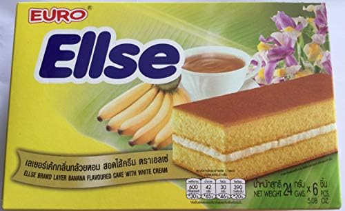 Amazon.com: Ellse Brand Layer BANANA Flavoured cake with cream 5.08 Oz ...