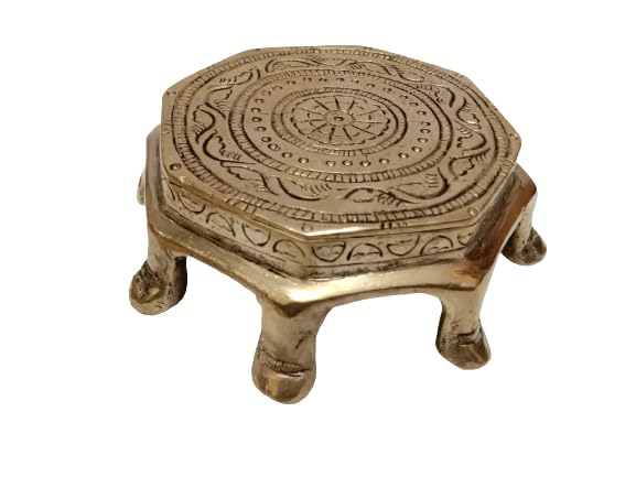 Buy Brass Blessing Indian Traditional Brass GOD Worship Stand - BAJOTH ...