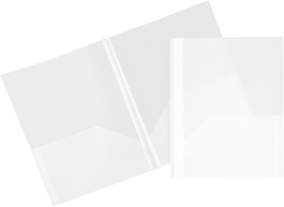 Amazon.com : JAM PAPER Plastic Color POP Folders - 2 Pocket Durable ...