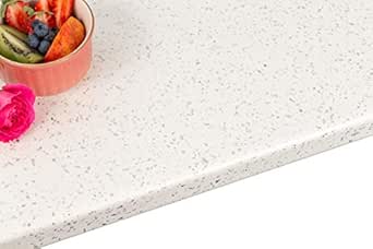 HOUSE OF WORKTOPS -White Sparkle Laminate Kitchen Worktops, Length:1M ...