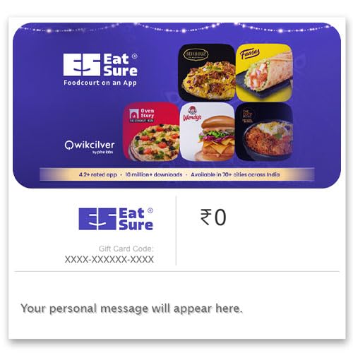 Eatsure | Flat 10% off | E-Gift Card | Instant Delivery | Valid for ...