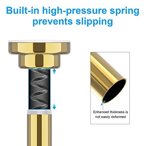 TEECK Adjustable Tension Spring Curtain Rod