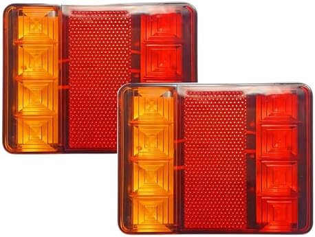 EZONEDEAL 2PCs 12V Trailer Tail Lights,Tail Brake Turn Stop Licence ...