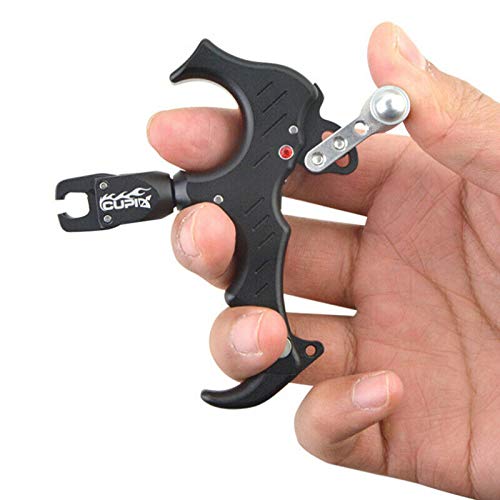ELECTROPRIME Adjustable Archery Release Aids 3/4 Finger Grip Thumb ...