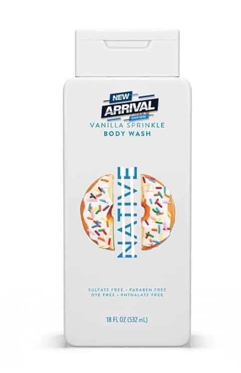 Amazon.com : Native Dunkin Vanilla Sprinkle Body Wash, Sulfate Free ...