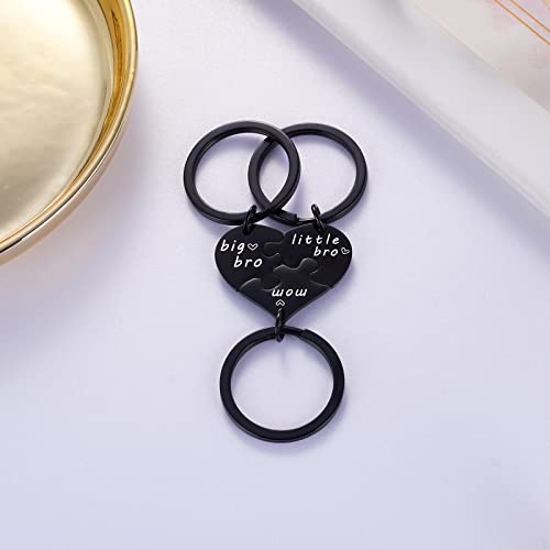 Snapklik.com : Mother And Sons Heart Matching Keychain Set For 3 Pieces