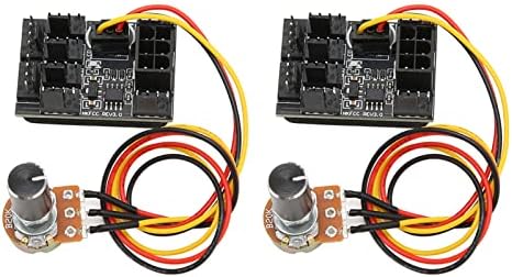 Amazon.com: 2 Pcs PC, 4 Pin Fan Adapter PWM Case 4 pin Fan Controller 3 ...