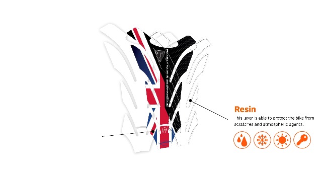 Watch 3D resin stickers for Triumph tank protector on Amazon Live