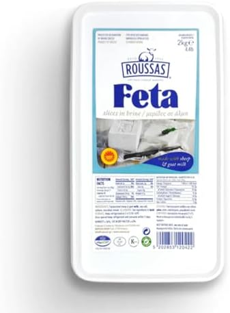 Amazon.com: Authentic Traditional Greek Roussas Feta Cheese - PDO ...