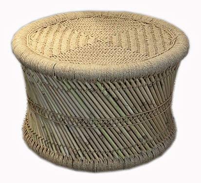 Shanvi Handicraft ! Pure Handmade and Natural Bamboo Mudda Stool with ...