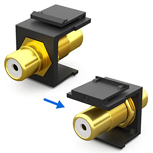 HB-DIGITAL Keystone Module with RCA Connector (Marking White ...