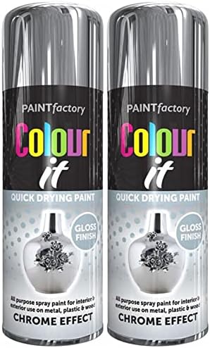 AHS Chrome Effect Spray Paint 400ML - Quick Drying Long Lasting Paints ...