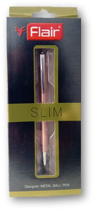 Flair Slim Designer Metal Ball Pen Unique : Amazon.in: Office Products