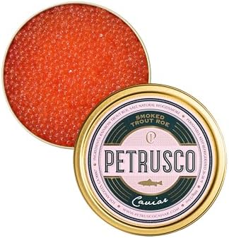 Amazon.com: PETRUSCO Delicious and Premium Smoked Trout Roe Caviar ...