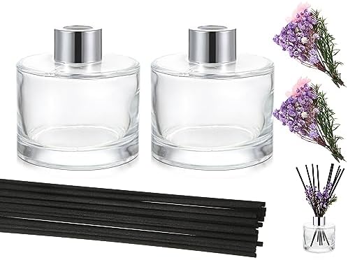 Amazon.com: Rtteri 2 Reed Diffuser Sets Flower Oil Diffuser Sticks with ...