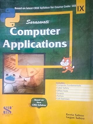 Saraswati Computer Applications Class 9 By Reeta Sahoo (Second Hand ...