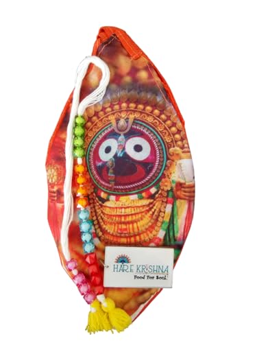 Hare Krishna Food For Soul Jagannath Ji Jholi-Bead Bag for Chanting ...