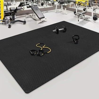 Buy Maruti Premium Black Gym Floor Mat 8×5 feet - High-Density, Non ...