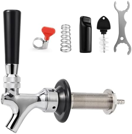 Amazon.com: FERRODAY Stainless Steel Core Draft Beer Faucet Polished ...