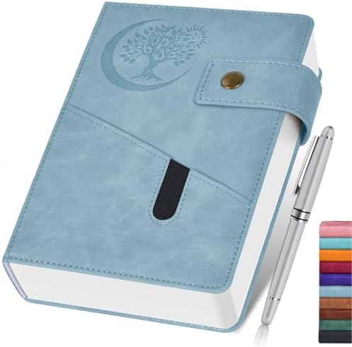 Amazon.com : PAIBAS 365 Page Thick Lined Journal Notebook for Men Women ...