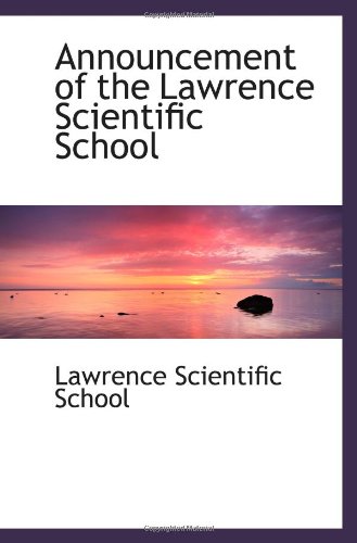 Amazon.com: Announcement of the Lawrence Scientific School ...