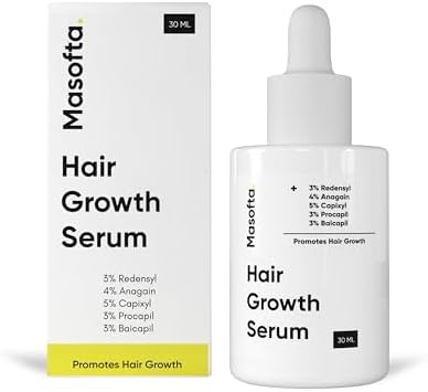 Amazon.com: Masofta Hair Growth Serum For Density, Hair fall Control ...