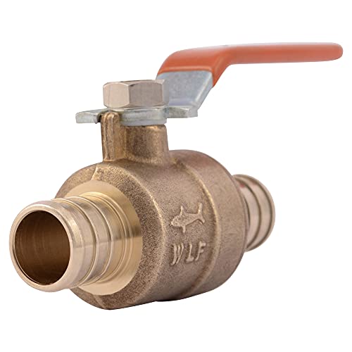 Sharkbite 22462LFA Brass Crimp Ball Valve, 3/4 Inch x 3/4 Inch ...