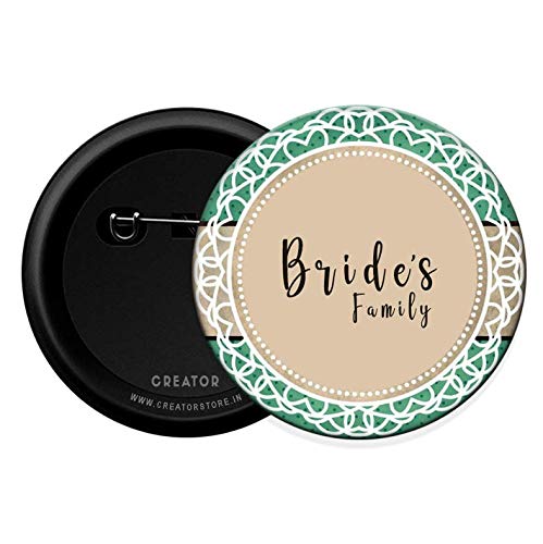 Buy Bride Family Wedding Button Badge (Pack of 15) - Creator Store ...