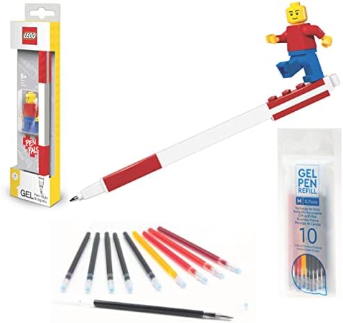 Amazon.com: LEGO Red Gel Pen Pal with Ink Refill Set : Office Products