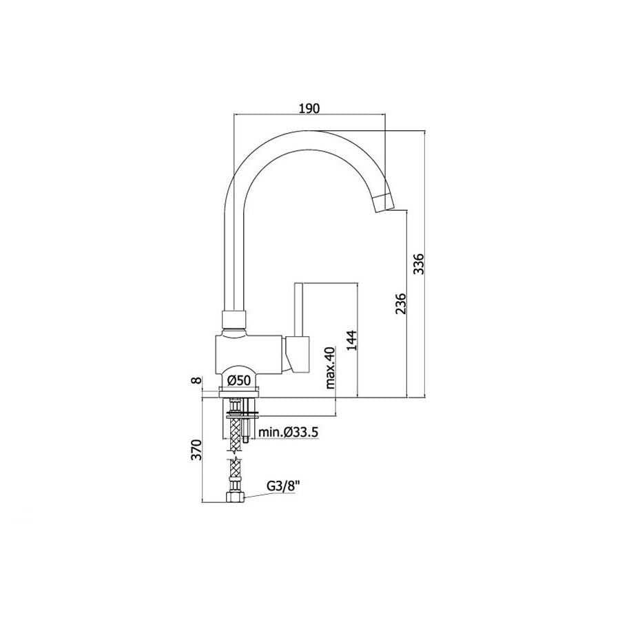 STICK Sink mixer tube spout – BigaMart