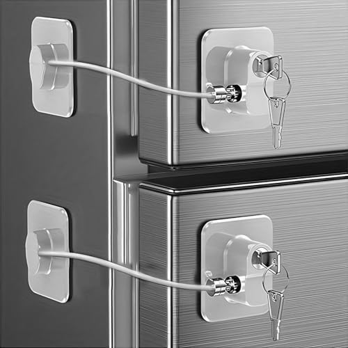 Amazon.com: 2 Pack Refrigerator Lock for Kids, Toddlers and Adults ...