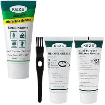 Keze Dielectric Grease Automotive Electrical Grease for Connectors Grasa 1 oz 1 Pcs Silicone ...