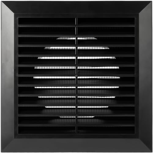 ECOPRO VENT Black 5'' Inch Ventilation Grille - Inside/Outside use ...