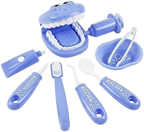 Amazon.com: 9PCS Plastic Simulation Dentist Play Set Medical Kit ...