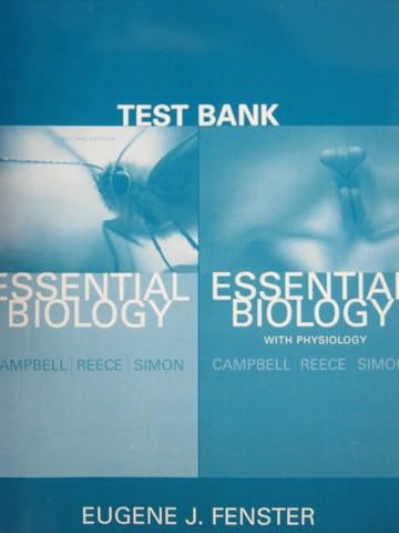 Test Bank for Essential Biology and Essential Biology With Physiology ...