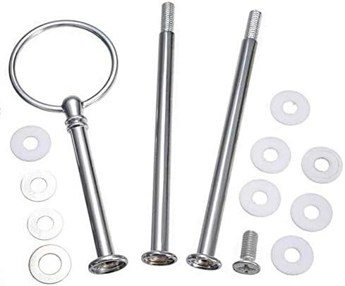 5pcs Cake Heavy Plate Stand Handle fittings Round Hardware Rod 3 Tier ...
