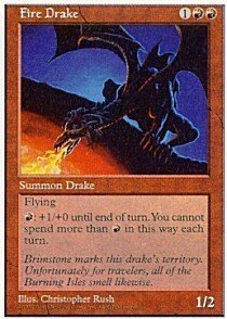 Amazon.com: Magic: the Gathering - Fire Drake - Fifth Edition by Magic ...