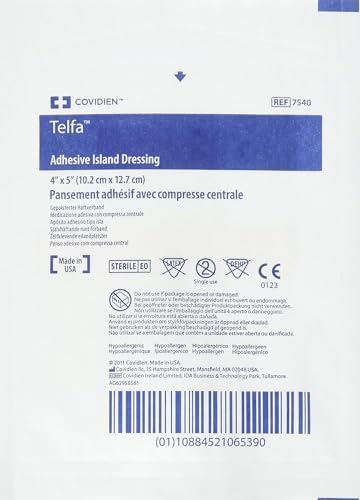 Amazon.com: Telfa Adhesive Island Dressings, 2x3.75 Sterile Latex Free ...