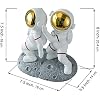 Amazon.com: Banllis Space Theme Bookends for Shelves, Astronaut Moon ...