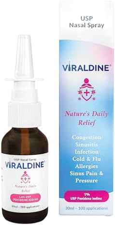Amazon.com: VIRALDINE 1.5% Povidone-Iodine Sore Throat Spray, Rapid ...