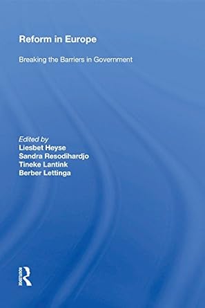 Reform in Europe: Breaking the Barriers in Government - Kindle edition ...