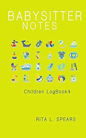 Amazon.com: The BabySitter Notebook: Eat ,Sleep, Health Record Keeper ...