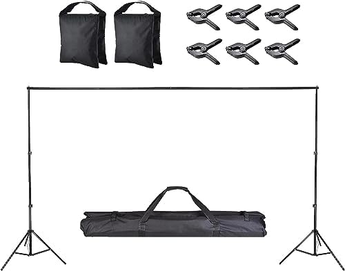 Amazon.com : ShowMaven Backdrop Stand, 6.4ft x 10ft Adjustable Photo ...
